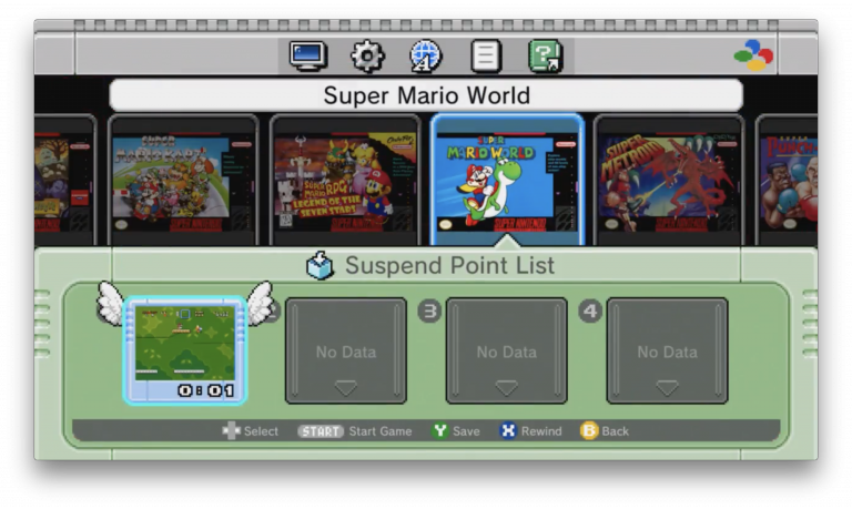 Nintendo Classic Mini Series Menu Design - Comfy Rocks